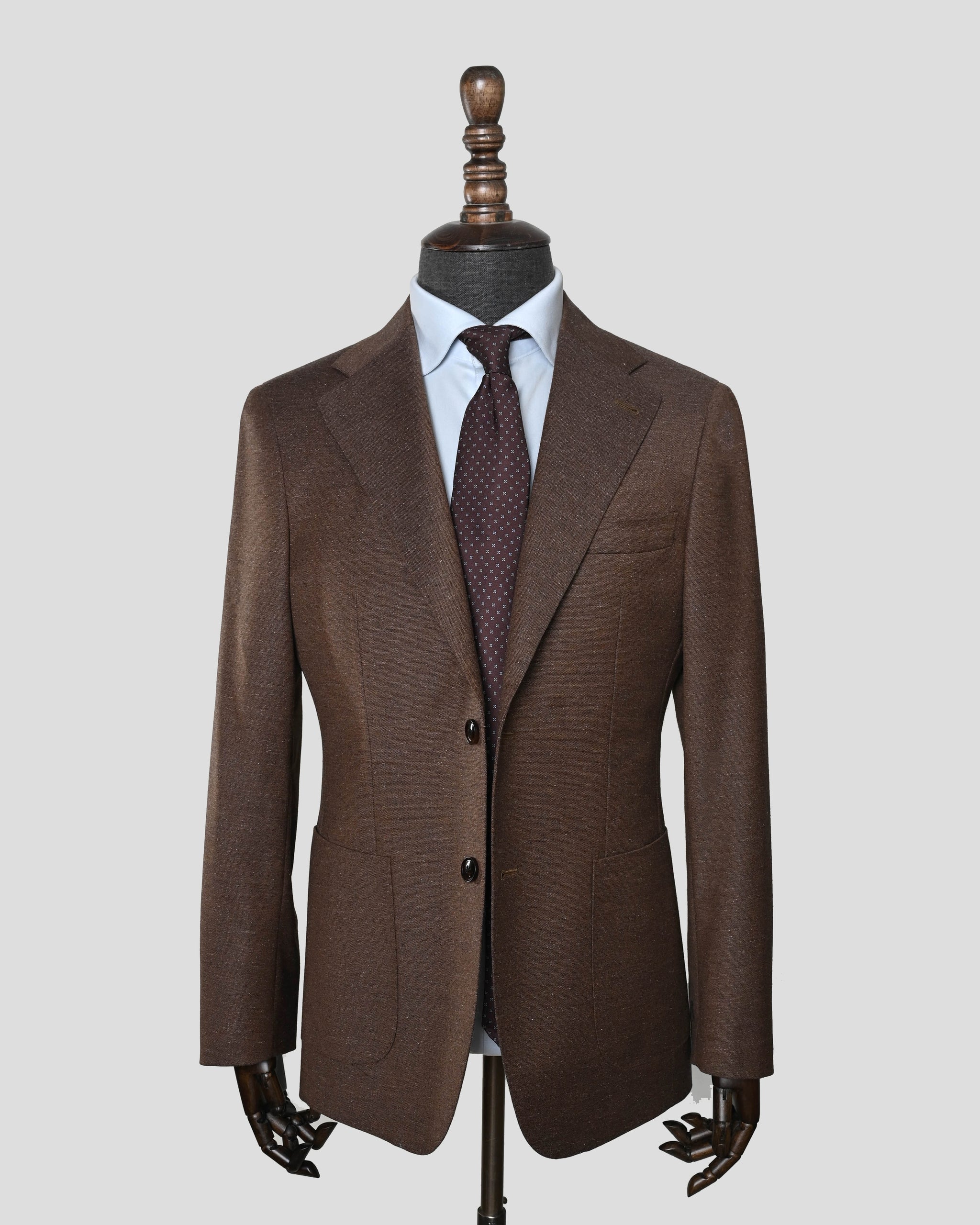 Speckled Brown Wool Sports Jacket | Adriano Model